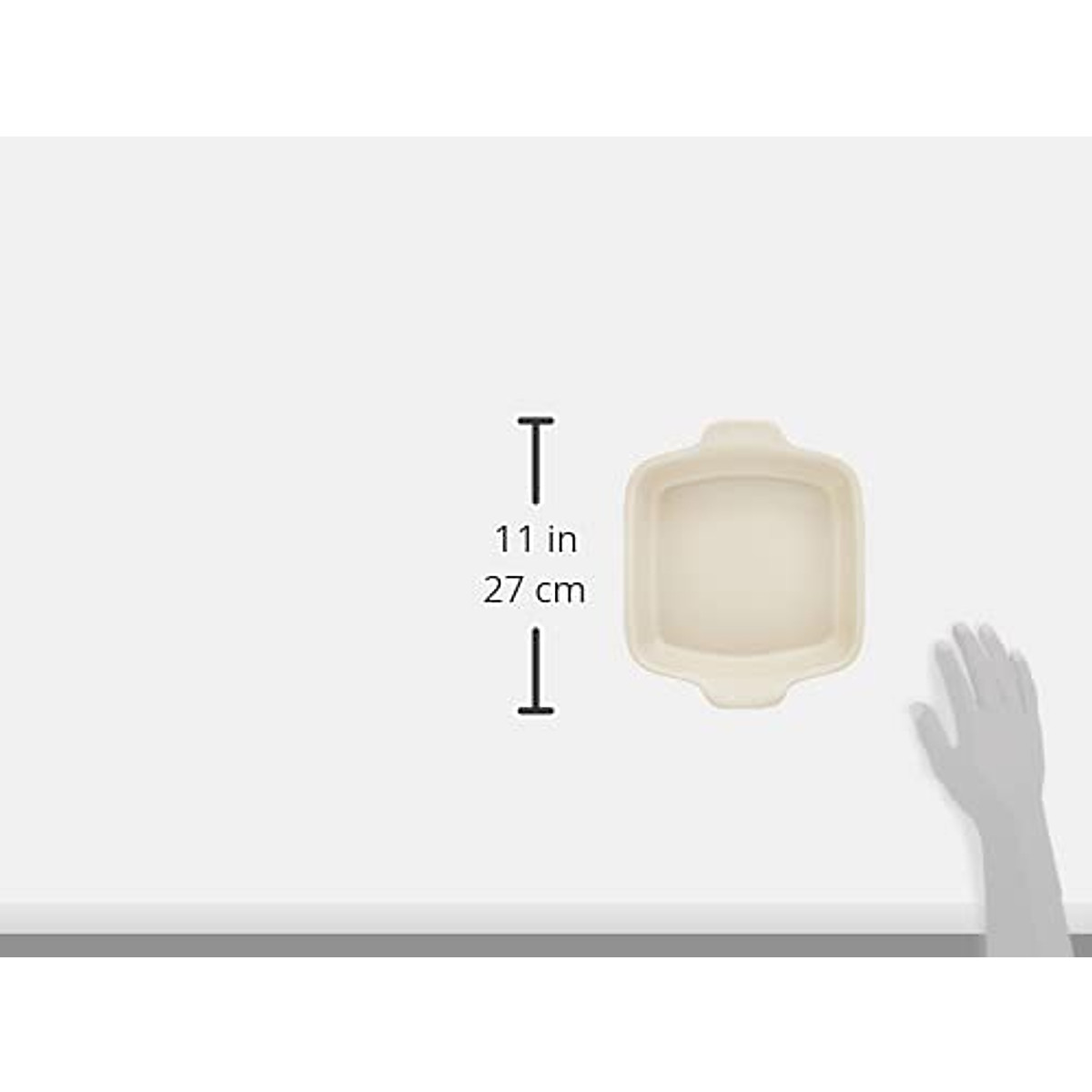 Emile Henry Made In France HR Modern Classics Square Baking Dish 8 x 8" / 2 Qt, Red