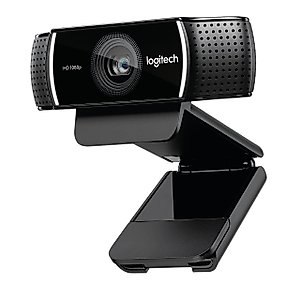 Logitech C922x Pro Stream Webcam Full 1080p HD Camera Background Replacement Technology for YouTube or Twitch Streaming (Renewed)