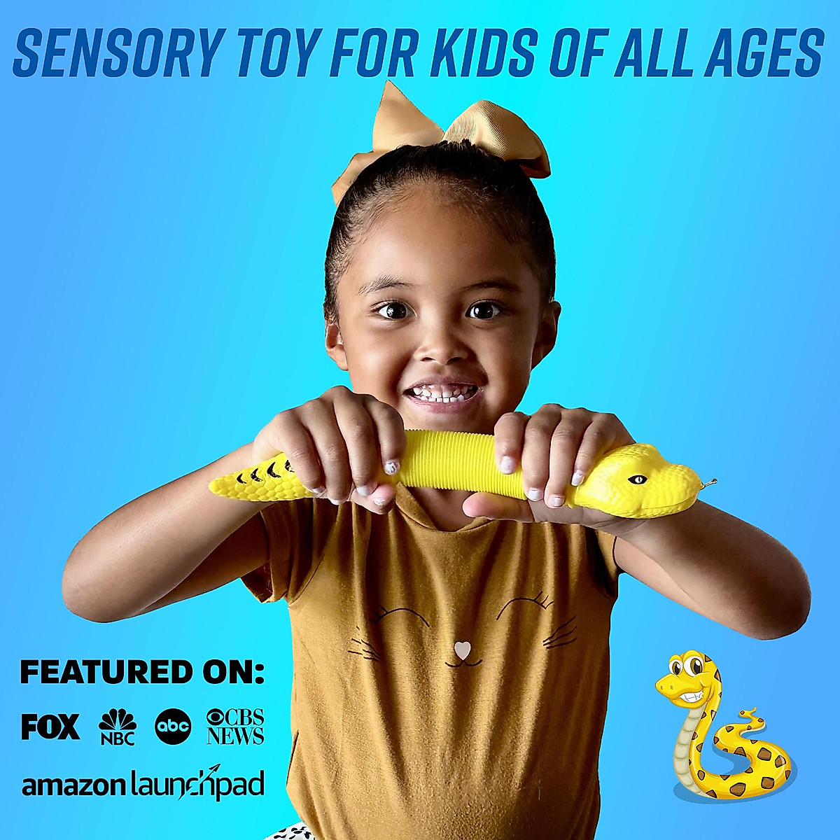 Animal Pop Tubes Snake Toys for Kids Sensory Toys - Toddler Fidget Toys for Boys & Girls- Engaging Pop Tube Sensory Toy for Toddlers - Snake Toy Sensory Tubes for Children Party Favors Fidget Tubes