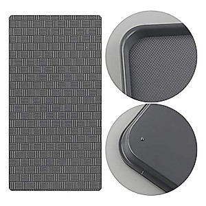 Waikhomes 6 Packs Fast Food Serving Tray, Plastic Breakfast Serving Trays, Rectangle Non Slip Tray