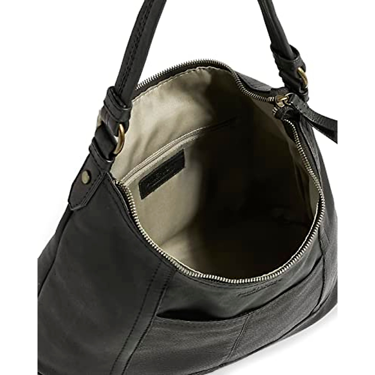 American Leather Co. - Hudson Hobo Handbag - Gorgeous Design and Superbly Fashionable - Black Smooth