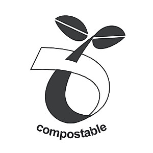 Brabantia Compostable Bin Liners, Size K, Litre, 10 Bag roll