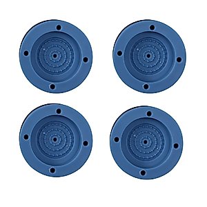 Cusstally 4 Pcs/Set Anti-Vibration Pads Rubber Noise Reduction Vibration Anti- Foot Mount for Washer and Dryer Adjustable Height Washing Machine Mat (Blue)