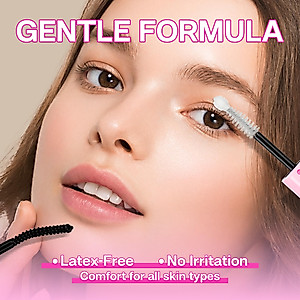 CALAILIS Lash Bond and Seal, Cluster Lash Glue Bond and Seal Lash Glue for Lash Clusters Super Strong Hold and Long Lasting 72 Hours Waterproof Non-irritating Individual Lash Glue for Cluster Eyelash