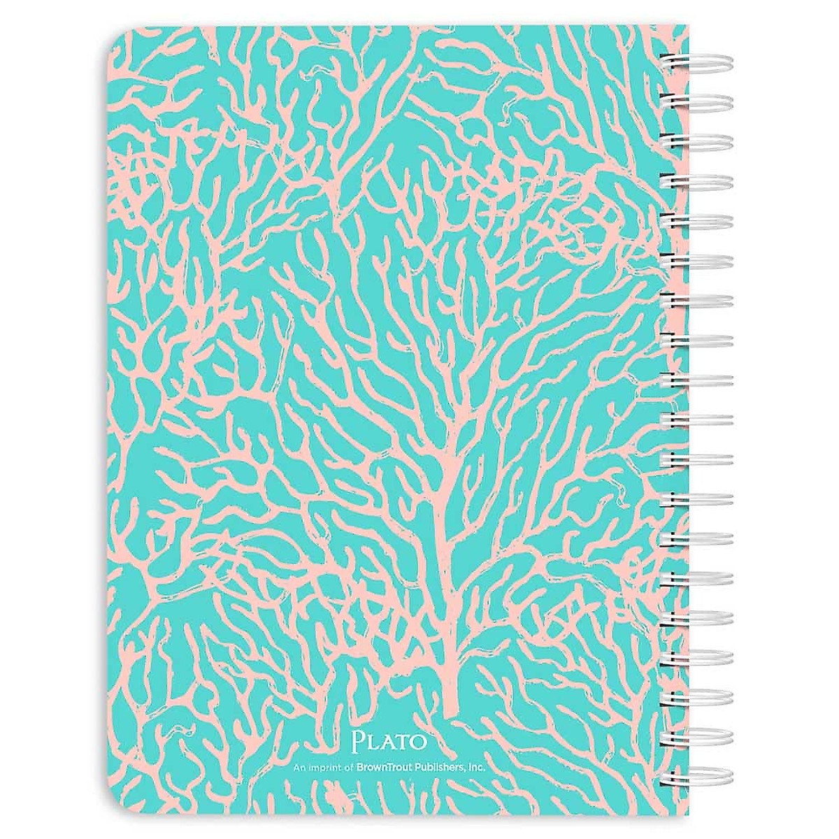 Seaside Currents | 2024 6 x 7.75 Inch 18 Months Weekly Desk Planner | Foil Stamped Cover | July 2023 - December 2024 | Plato | Planning Stationery