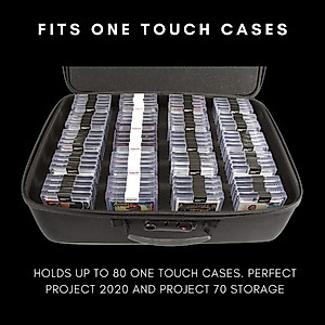 Card Titan Pro Toploader and One Touch Card Trading Card Storage Box with Zipper Lock - Sports Card Deck Box Fits Up to 400 Sleeved Pokemon Baseball Football Playing Cards or up to 80 Magnetic Cases