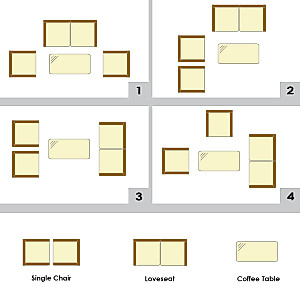 RELAX4LIFE 4-Piece Patio Furniture Set - Wicker Rattan Chairs w/Tempered Glass Coffee Table & Seat Cushions, Sofa Set for Garden Backyard Porch Balcony, Outdoor Conversation Set (Grey, 1)