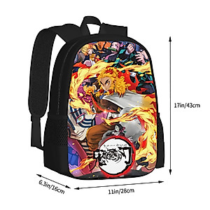 Children's School Bag Cute Cartoon Backpack Large Capacity Portable Light Backpack. Japanese Anime Fan Gift 1ps (17in Book Bag)-3