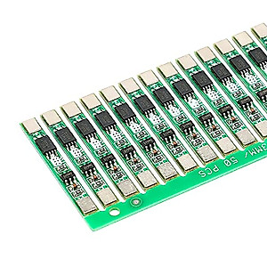 ElectronicNova 2PCS 1S 3.7V 2A Lithium li-ion BMS PCM 18650 Battery Charger Protection Board PCB for 18650 Lithium ion li Battery Cell