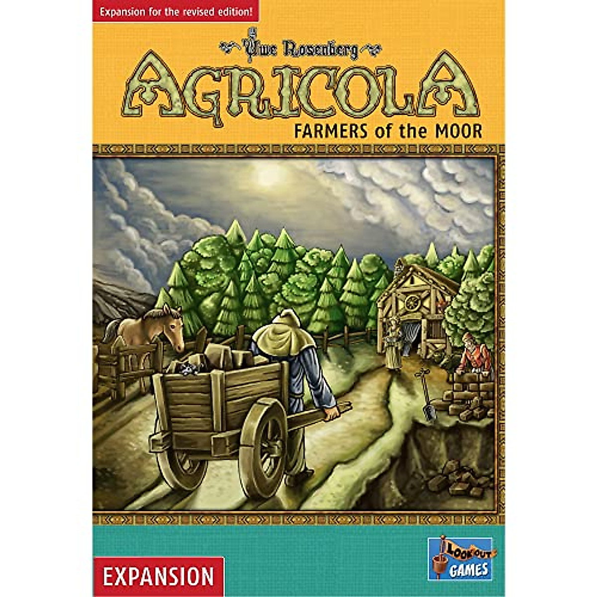 Agricola (Revised Edition) Farmers of The Moor Expansion | Strategy Game for Adults and Teens | Advanced Board Game | Ages 12+ | 1-4 Players | Avg. Playtime 90 Minutes | Made by Lookout Games