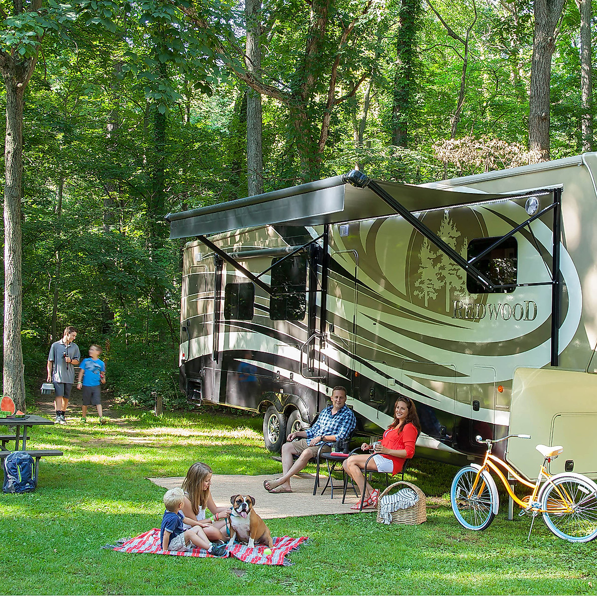 Solera Universal Slide-Topper Replacement Cut-to-Fit Fabric for 5th Wheel RVs, Travel Trailers, Motorhomes, 50' x 48" roll, White - 432252