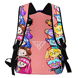 DHCUTE Casual Backpack Its_Funneh Unisex High Capacity Students Schoolbag Travel Fashion Shoulders Bag