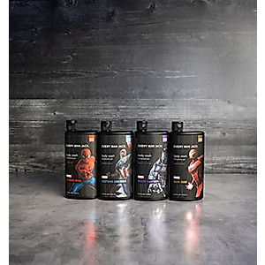 Every Man Jack Marvel Collectors Box Body Wash Gift Set - Perfect for Every Guy & Marvel-Lover - Includes Four Full-Sized Body Washes with Clean Ingredients & Incredible Scents - Marvel-Inspired Fresh Air, Winter Mint, Crimson Oak, and Wakanda Herbs Fragr