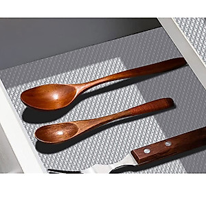 4 Rolls Kitchen Shelf Liner Non Slip Grip Mat Pad Drawer Cabinet Cover 30" Clear 4 Roll Clear Shelf Kitchen Drawer Liner Cover Non Slip Cushion Grip Tool Box Mat Pad 12" Wide X 30" Long Approx Lining