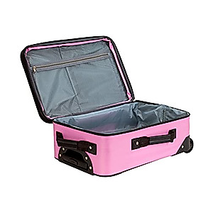 Rockland Fashion Softside Upright Luggage Set, Expandable, Pink, 2-Piece (14/19)