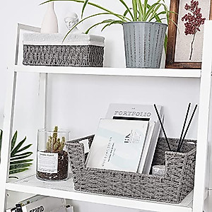 StorageWorks Round Paper Rope Storage Baskets