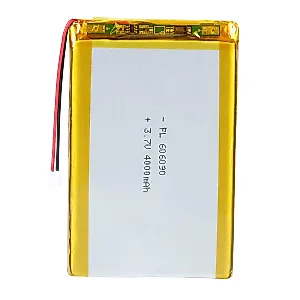 AKZYTUE 3.7V 4000mAh 606090 Lipo battery Rechargeable Lithium Polymer ion Battery Pack with PH2.0mm JST Connector