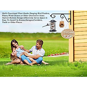 KEHOUXRE Plant Hanger Hook,2 Pcs Plant Bracket,6in Metal Wall Plant Hook for Outdoor or Indoor Planters,Bird Feeders,Decorative Plant Wall Hanger