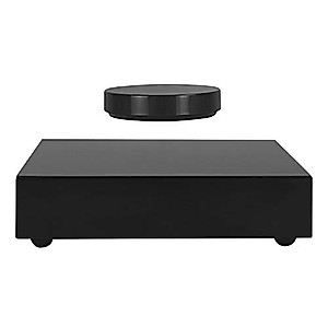 KINGLEV Magnetic Levitation Platform, 360° Floating Rotating Display Stand Disk Holder, Home Decor Sculpture Art Show Shelf, for Living Room,Office, Shop Decoration, Up to 350g(13 Ounces)