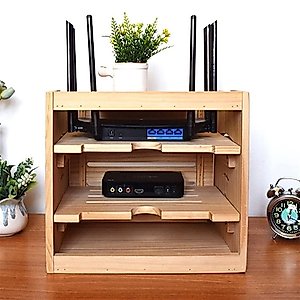 Wireless WiFi Router Storage Box WiFi Set-top Box TV Accessories Rack Office Desktop Storage Box Large Capacity Storage Box