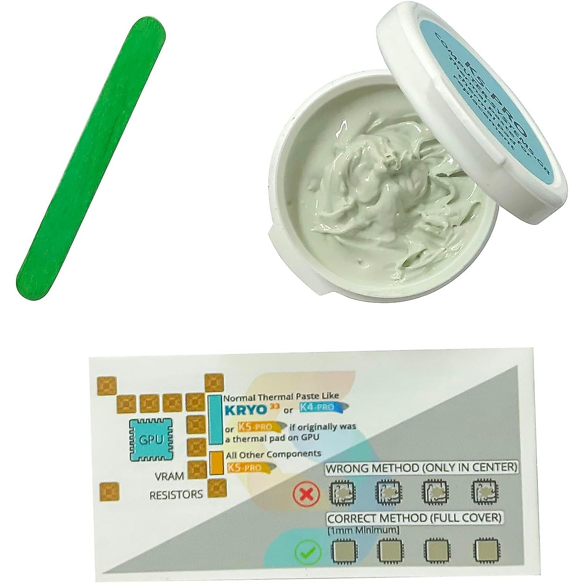 K5 PRO Viscous Thermal Paste for Thermal pad Replacement 20g (Apple iMac, Sony PS4 & PS3, Xbox, Acer Aspire etc)