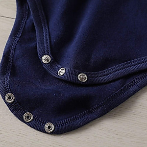 shlrzy Mess with Grandpa Baby Boy Clothes Unisex Funny Baby Girl Bodysuits navy 3-6Months