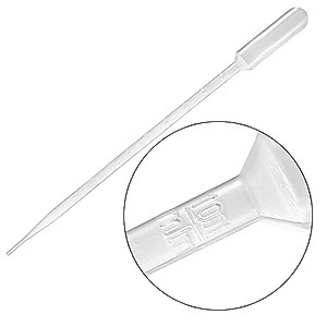 uxcell 20 Pcs Plastic Disposable Pipettes 10ml, Clear Graduated Transfer Pipettes, 295mm Length, Liquid Dropper for Lab