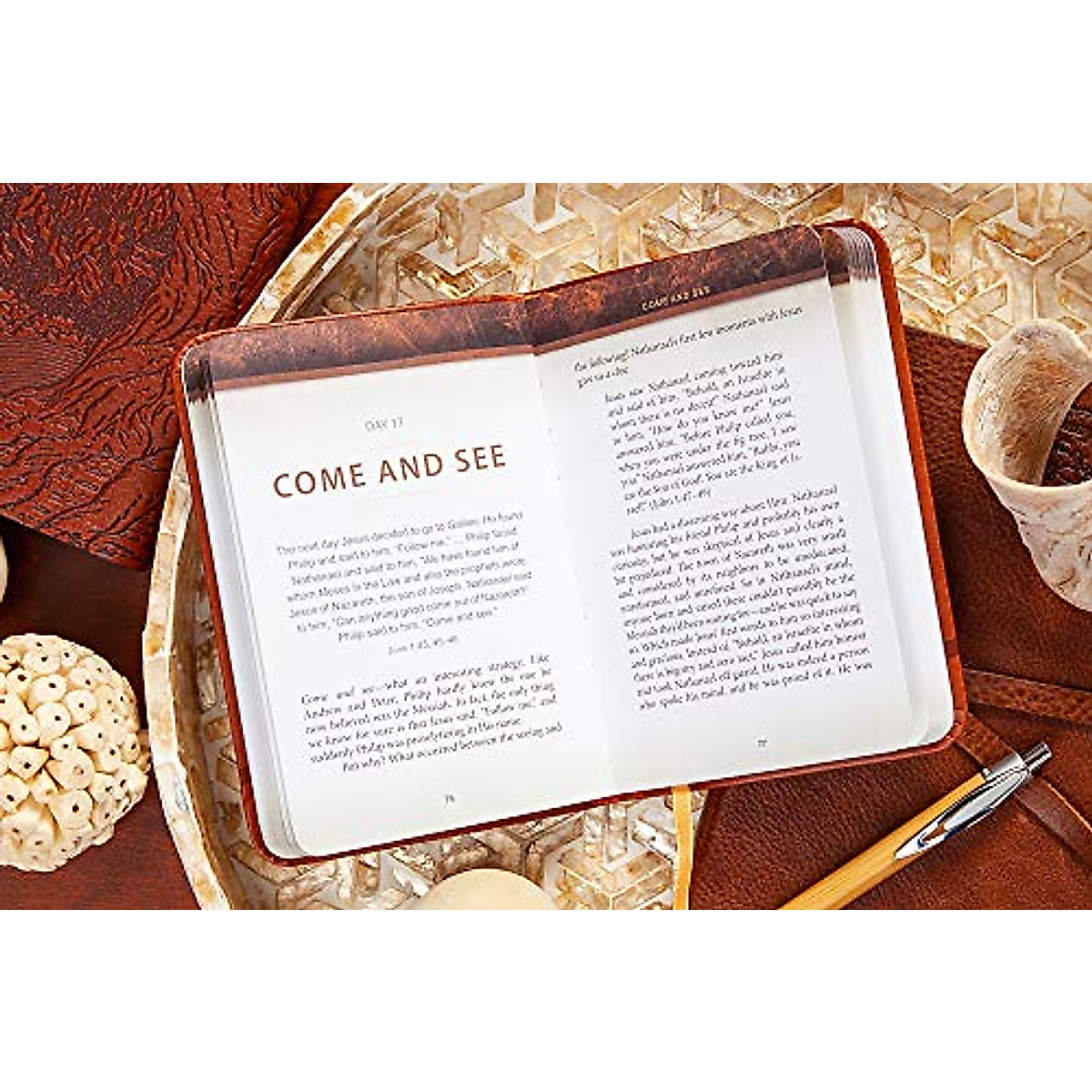 The Chosen: 40 Days with Jesus (Imitation Leather) – Impactful and Inspirational Devotional – Perfect Gift for Confirmation, Holidays, and More