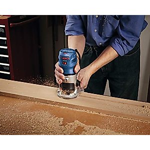 BOSCH GKF125CEK Colt 1.25 HP (Max) Variable-Speed Palm Router Kit with Edge Guide