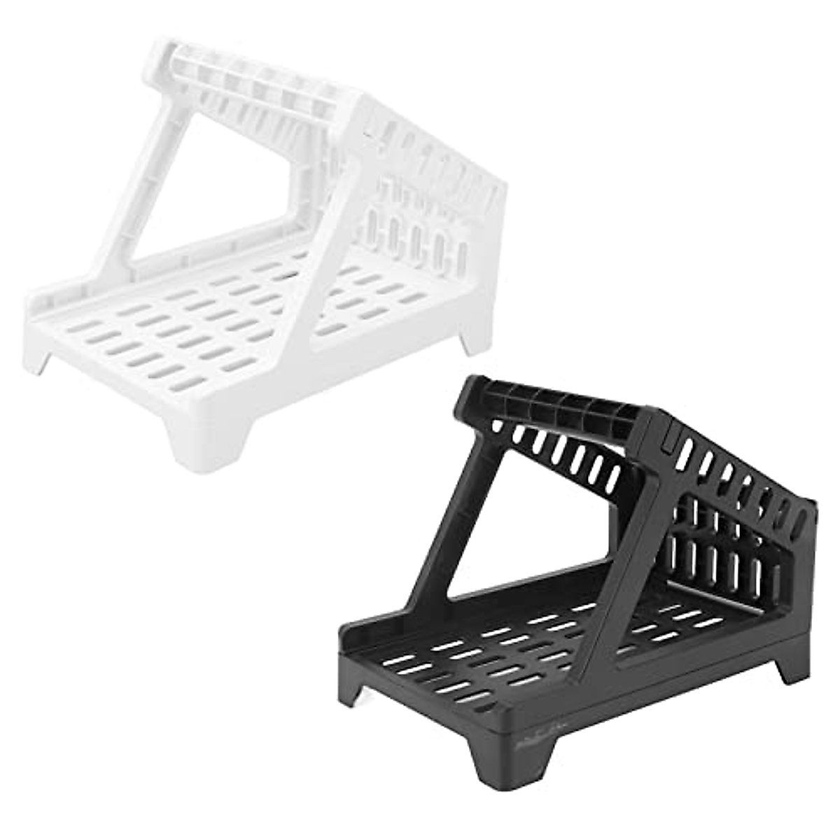 GOWENIC Barcode Printer Stand, Save Space Lightweight Convenient Mini Printer Bracket for General Labeling Machines, Universal External Face Sheet Bracket Thermal Label Bracket for Home Office(Black)