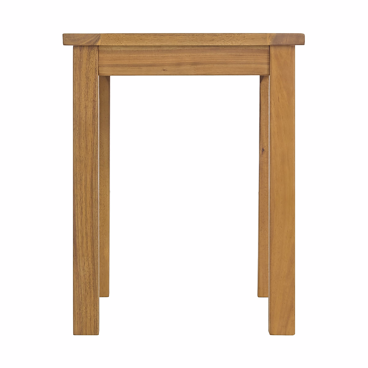 Okemo Set of 2 Outdoor Tables - Weather-Resistant Acacia Wood Side Table Set - Furniture for Patio, Porch, Deck, or Poolside