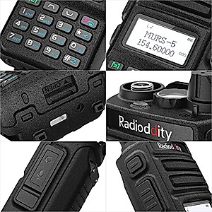 Radioddity MU-5 MURS Radio, License Free Two-Way Radio Rechargeable, Display Sync for Industrial Business Retail