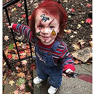 Ooopsiun Halloween Temporary Tattoos for Kids - 100 styles Scary Halloween Tattoos Stickers Party Favors Decorations for Boys Gilrs