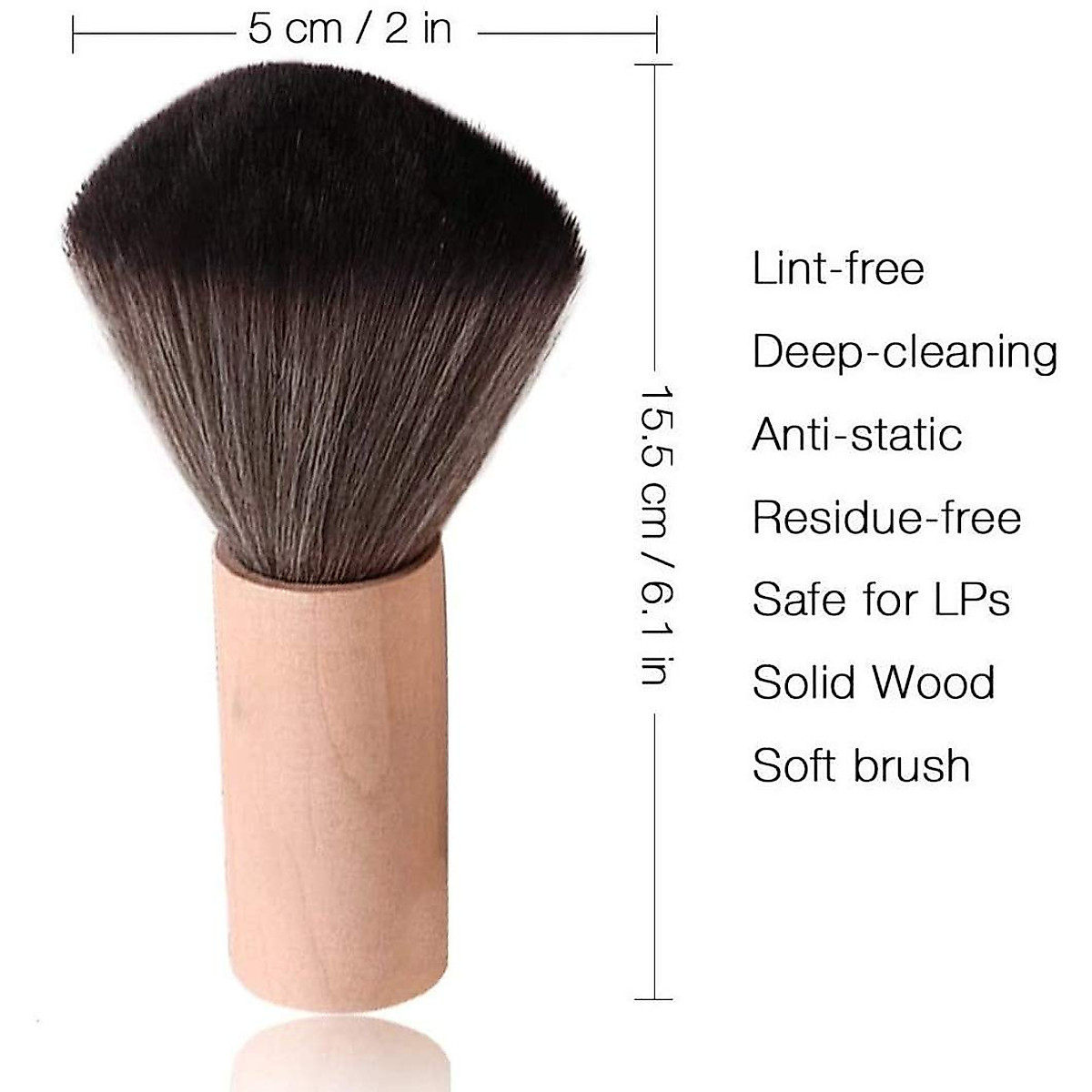 LP Turntable Vinyl Record Cleaning Brush Carbon Fiber Anti-Static Brush for Vinyl Record CD PS4 PS5 Xbox Disk