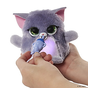 FurReal Fuzzalots Kitty Color-Change Interactive Feeding Toy, Lights and Sounds, Ages 4 and up