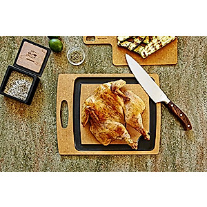 Epicurean Carving Series Cutting Board, 14.5-Inch by 11.25-Inch, Natural/Slate