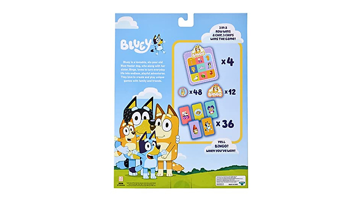 Bluey Bingo Card Game - Fun Matching Game for Kids 3+