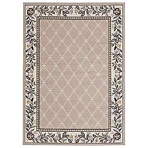 Home Dynamix Premium Aydin Traditional Geometric Area Rug, Soft Beige, 5'3"x7'5"