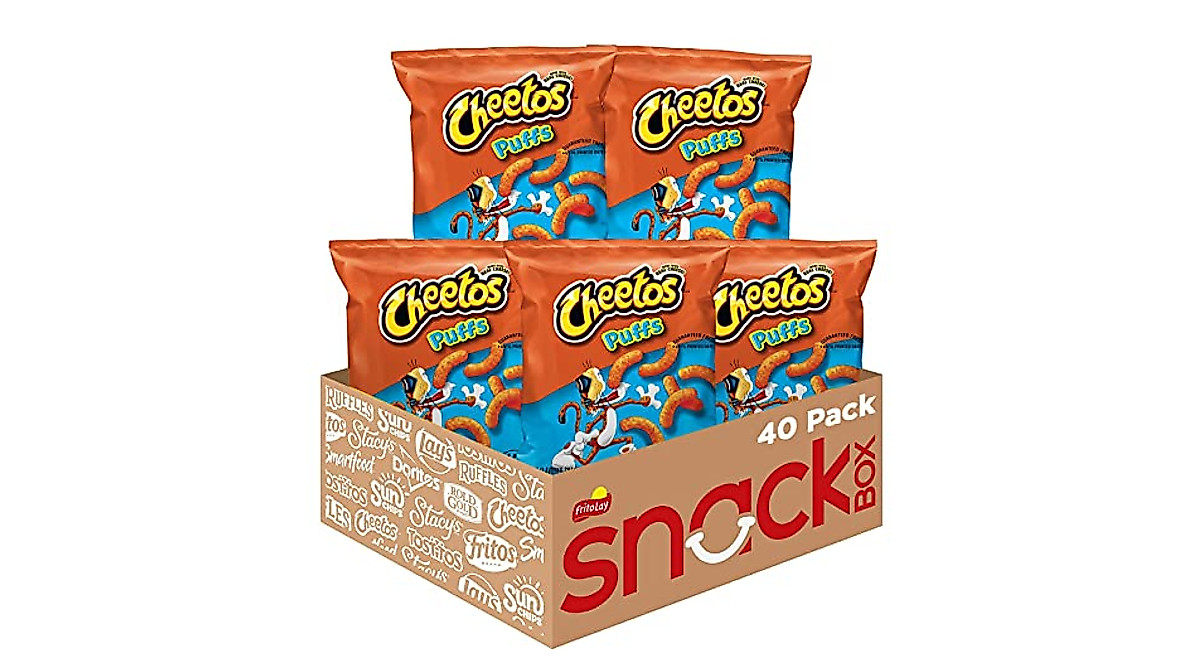 Cheetos Cheese Snacks Puffs Pack of 40 | Easy To Carry & Delicious