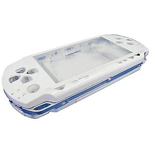 OSTENT Full Housing Repair Mod Case + Buttons Replacement for Sony PSP 1000 Console Color White