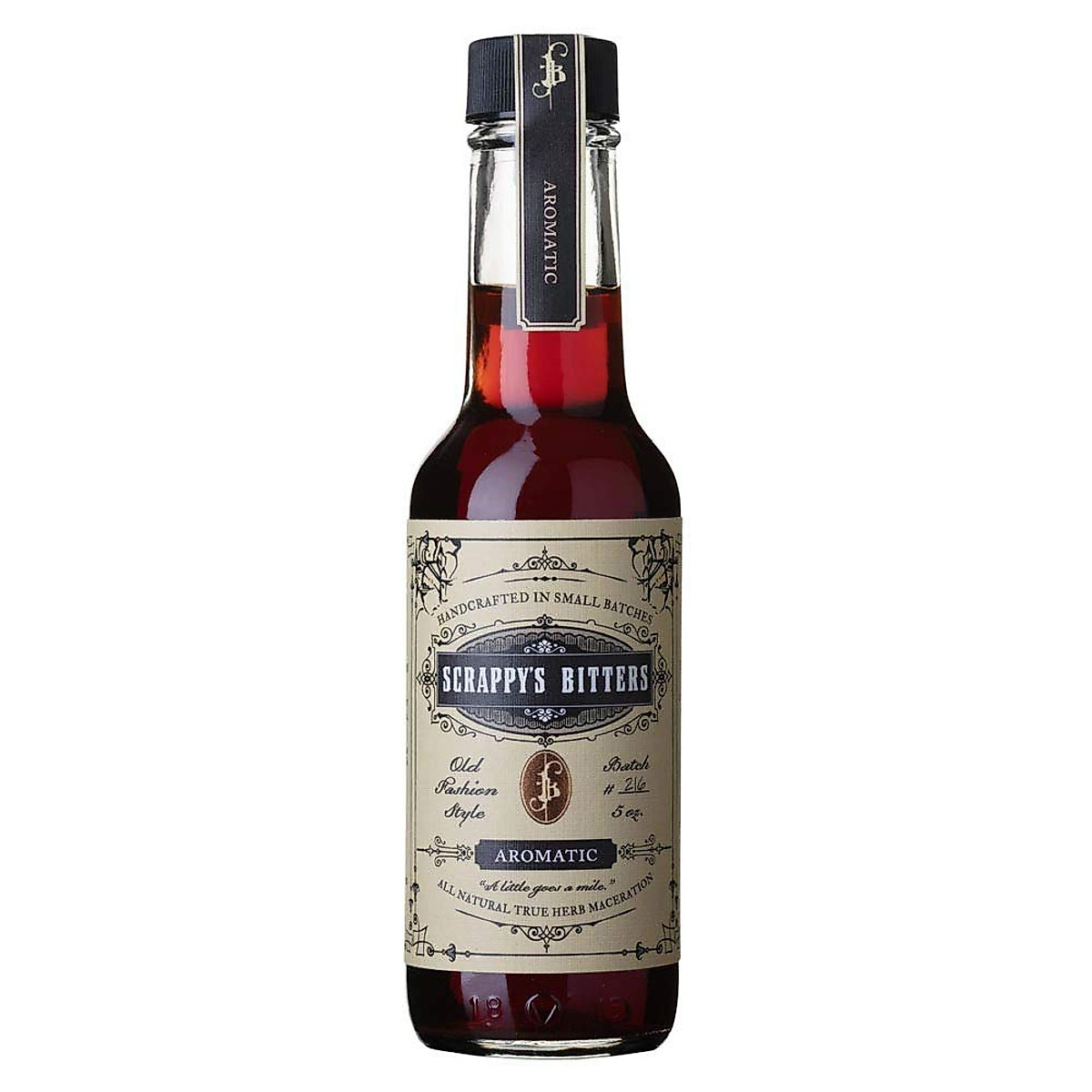Scrappy's Bitters - Aromatic, 5 oz - Organic Ingredients, Finest Herbs & Zests, No Extracts, Artificial Flavors, Chemicals or Dyes. Made in the USA!