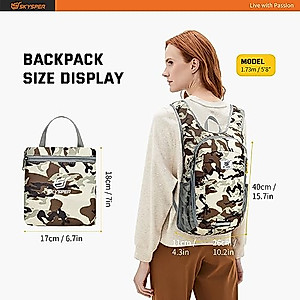SKYSPER Small Daypack 10L Hiking Backpack Packable Lightweight Travel Day Pack for Women Men(Camouflage)