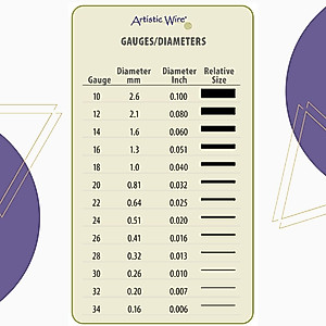 Artistic Wire 18 Gauge Tarnish Resistant Brass Craft Jewelry Wrapping Wire, Gold Color, 10 yd