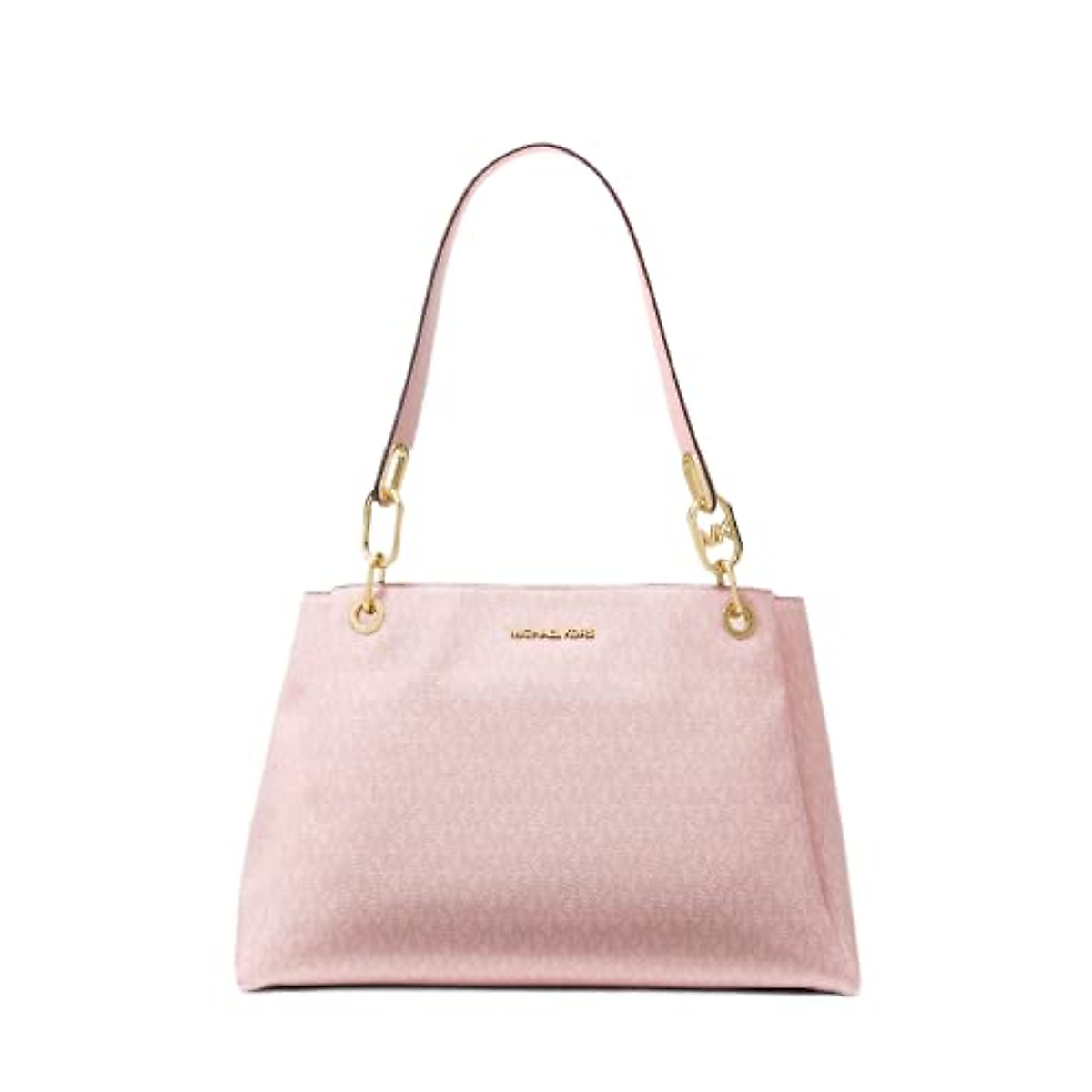 Michael Kors Women's Trisha Large Shoulder Bag Tote Purse Handbag (Dark Powder Blush)