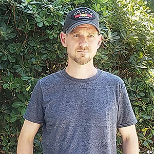 VetFriends.com US Veteran Hat with DD-214 Alumni Text and National Service Ribbon Graphic - Embroidered Adjustable Vintage Washed Gray