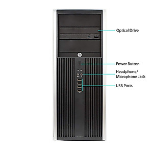 HP 8100 Business High Performance Tower Desktop Computer PC (Intel Core i7 860 2.80GHz up to 3.46GHz,8GB RAM DDR3,2TB HDD,DVD,WIFI,Win 10 Pro 64 Bit)(Renewed)(I7, 8GB 2TB)