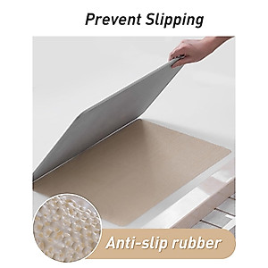 AMOAMI Stone-Bath-Mat, Ultra Absorbent Fast Drying Diatomaceous Earth, Non Slip Bathtub Mat Stone, Low Maintenance Stone Drying Mat (16"x24", Grey)