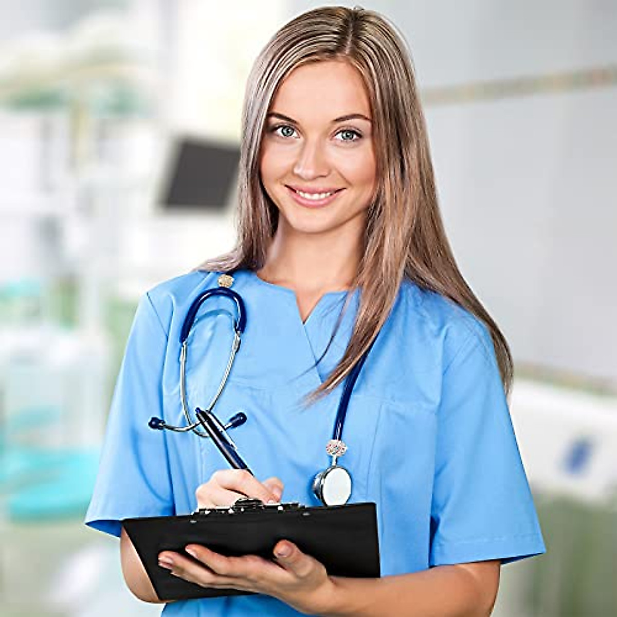 6 Pieces Stethoscope Decorations Stethoscope Charms Crystal Stethoscope Charm Bling Stethoscope Charm Round Stethoscope Charm for Nurses Doctors Veterinarians Technicians