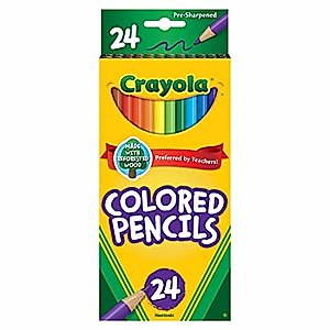 Crayola Colored Pencils, Coloring Supplies, 24 Count