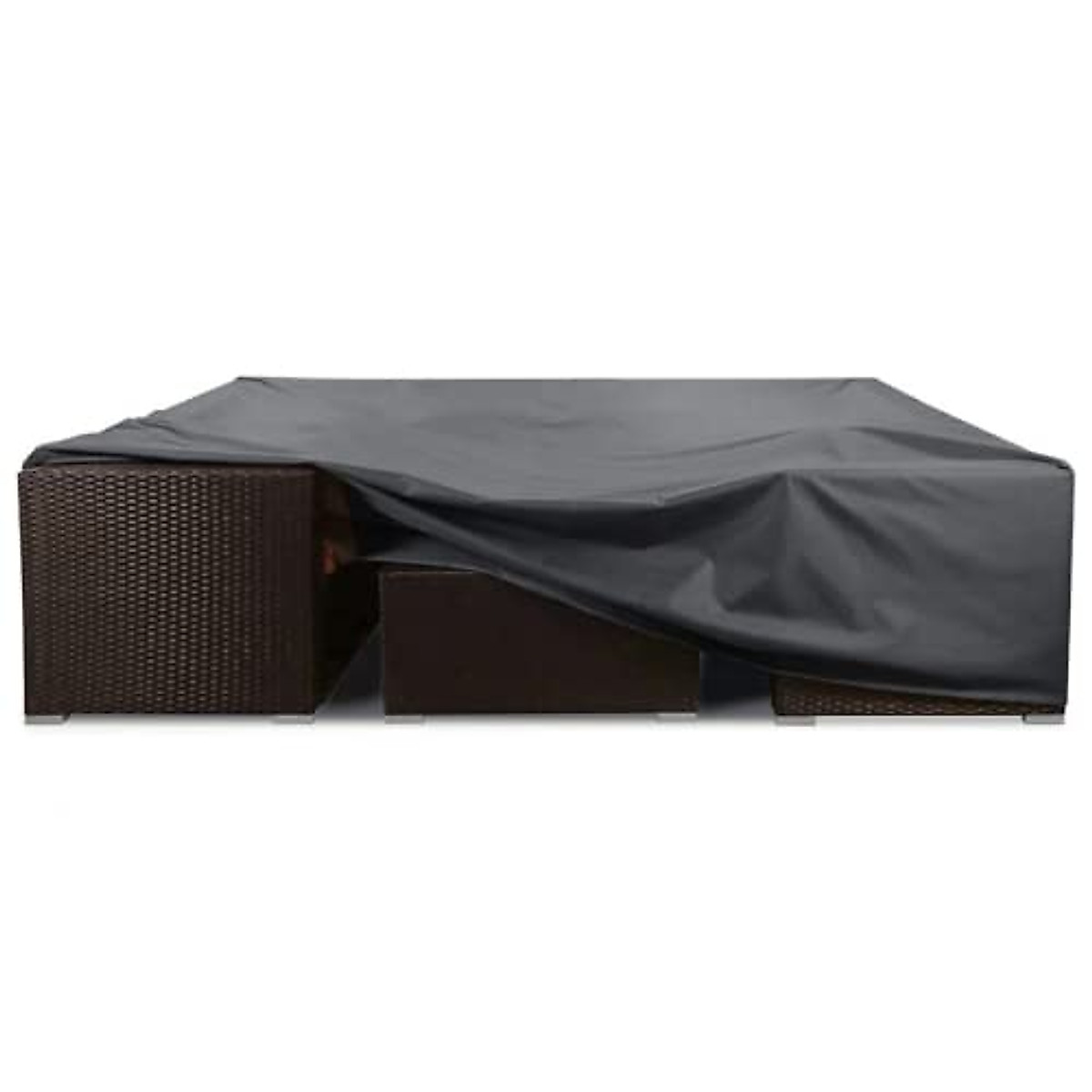 YoungBee Patio Furniture Set Covers,Rectangular/Square Patio Table Cover Waterproof, Windproof, Upgraded Tear-Resistant 420D Oxford Large Outdoor Furniture Covers 138" W x 79" D x 28" H